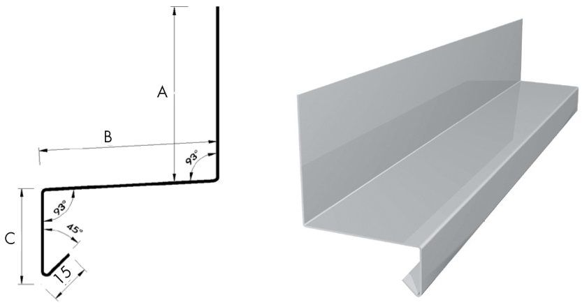 Kantteile Fassade – Alu & Stahl